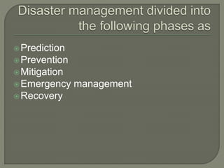 Disaster management | PPTX