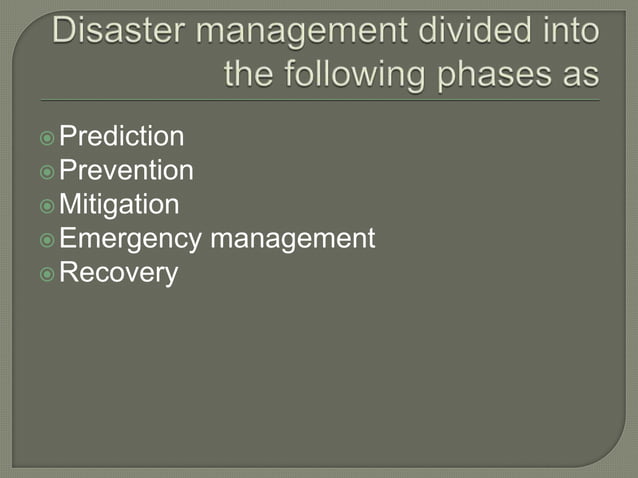 Disaster management | PPTX