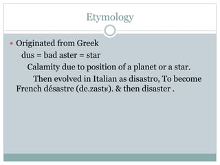 Disaster management | PPT