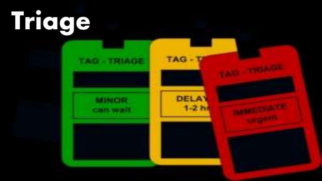Disaster management & simplified triage | PPTX | First Aid | Injuries