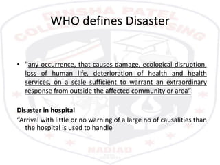 Disaster management | PPSX
