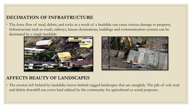 CAUSES AND EFFECTS OF LANDSLIDES | PPTX