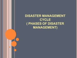 Disaster management | PPTX
