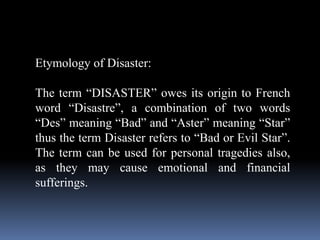 Disaster Management.pptx | Geology | Science