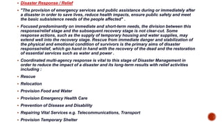 Disaster management.pptx class IX and XI | PPTX