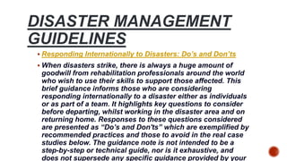 Disaster management.pptx class IX and XI | PPTX