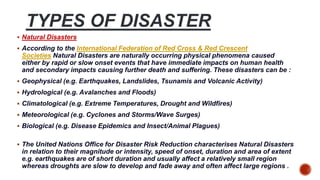 Disaster management.pptx class IX and XI | PPTX