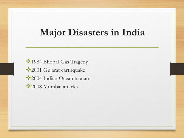 Disaster Management in India and preventive measures .ppt