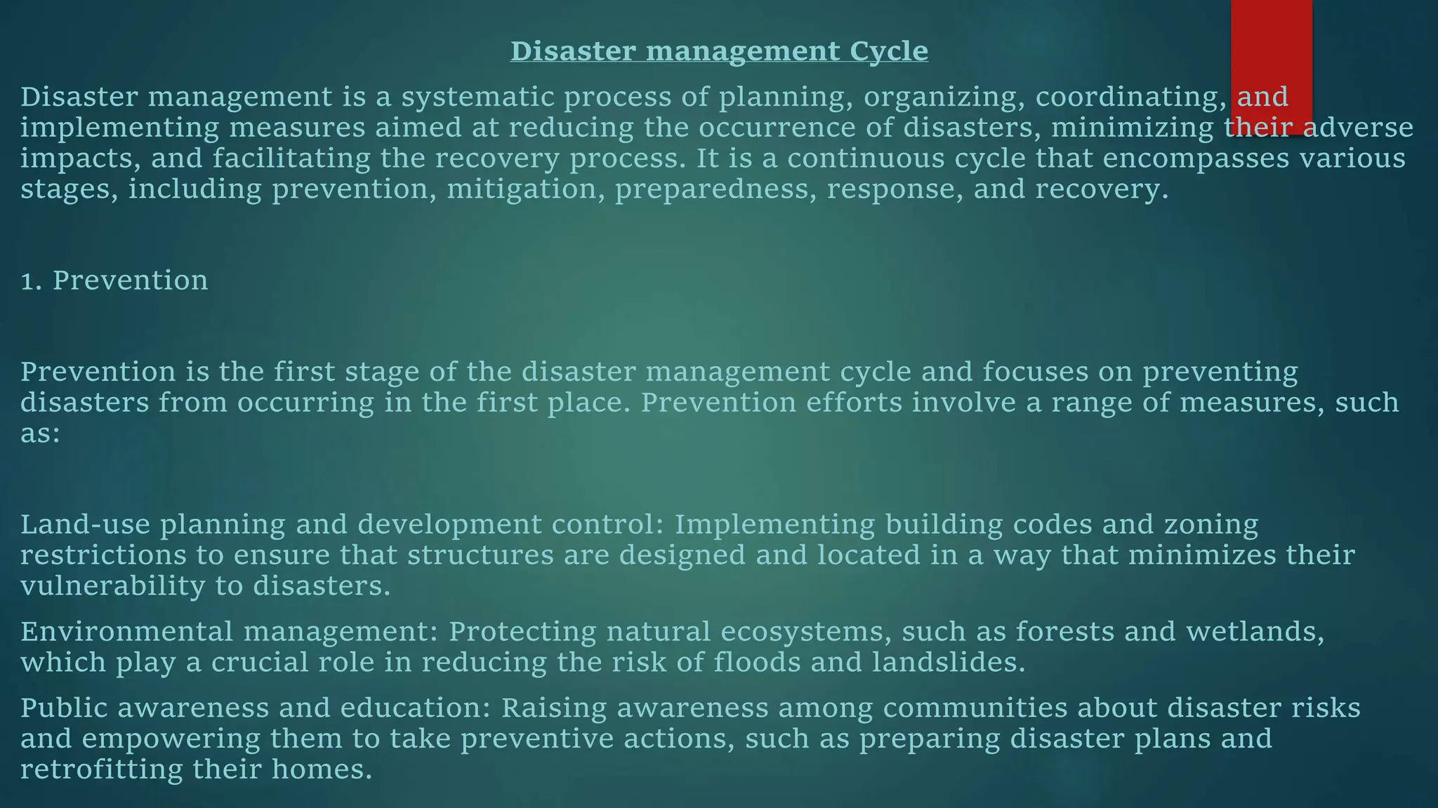 Program of Disaster Management in INdia. | PPTX