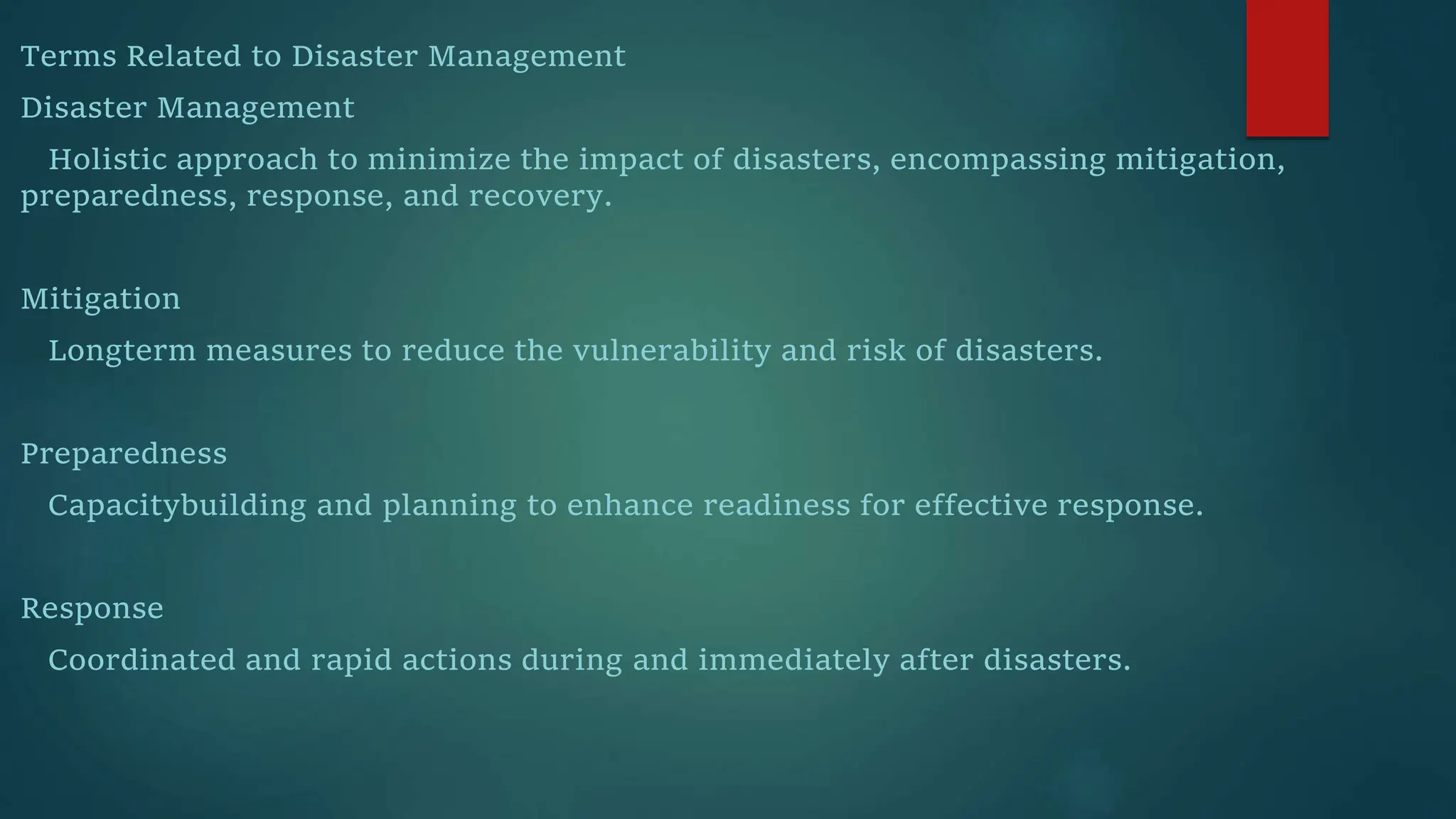 Program of Disaster Management in INdia. | PPTX