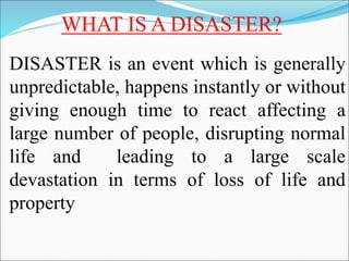 Disaster management btech civil engineering .ppt