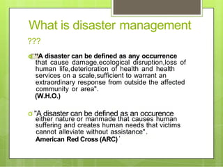 Disaster management and its effect - preparedness | PPTX | Disasters