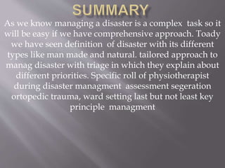 DISASTER MANAGMENT,By Dr Milind kahile,History & | PPTX