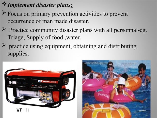 DISASTER management roles and responsibilities | PPT