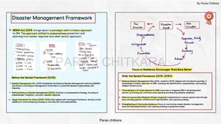 Disaster Management for UPSC mains General studies paper 3 | PDF