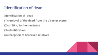 Disaster management for community medicine | PPTX