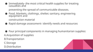 Disaster management for community medicine | PPTX