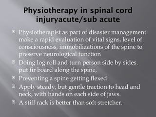 Disaster Management for Physiotherapy Students | PPT