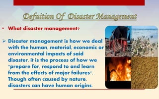 Class : 9 This is a Social Studies Project on the topic "Disaster ...