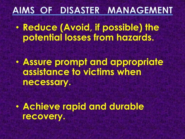 DISASTER MANAGEMENT types, steps necessary.pdf