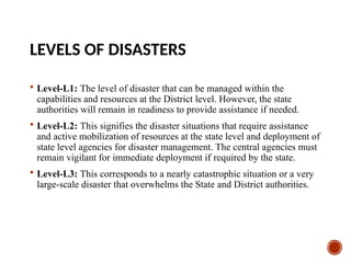 DISASTER MANAGEMENT framework & disasters in INdia | PPTX