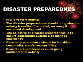 DISASTER MANAGEMENT -GENERAL | PPT