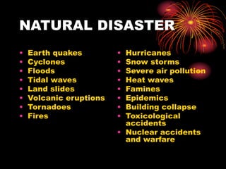 DISASTER MANAGEMENT -GENERAL | PPT