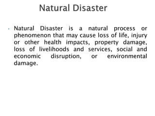 Basics in Disaster Management | PPTX