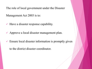 Disaster management | PPTX
