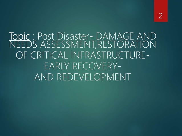 Disaster management ppt | PPT
