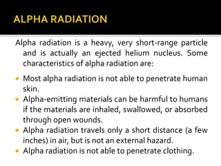 radiation protection and safty | PPTX