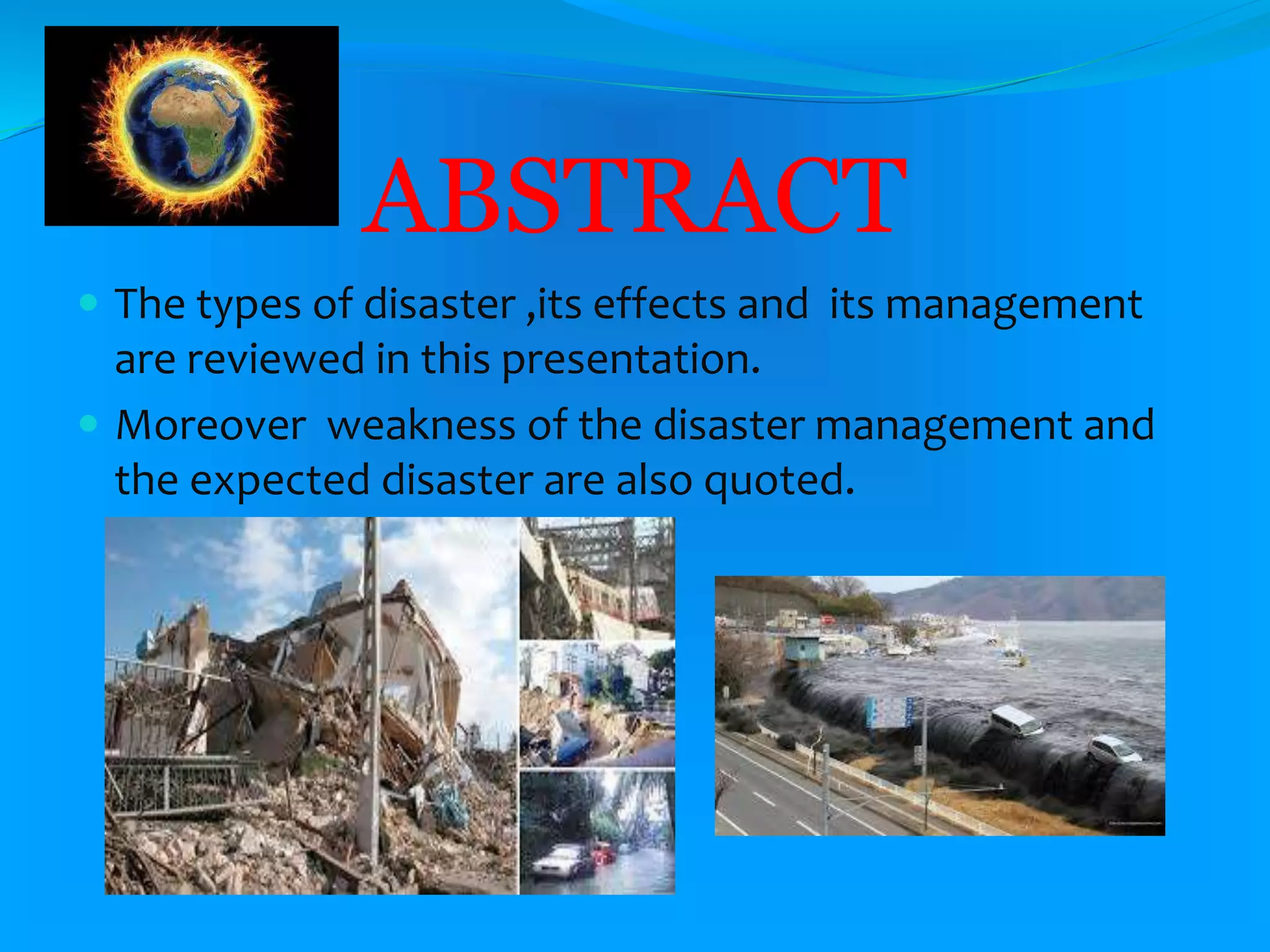 Disaster management1 | PPTX | Geology | Science