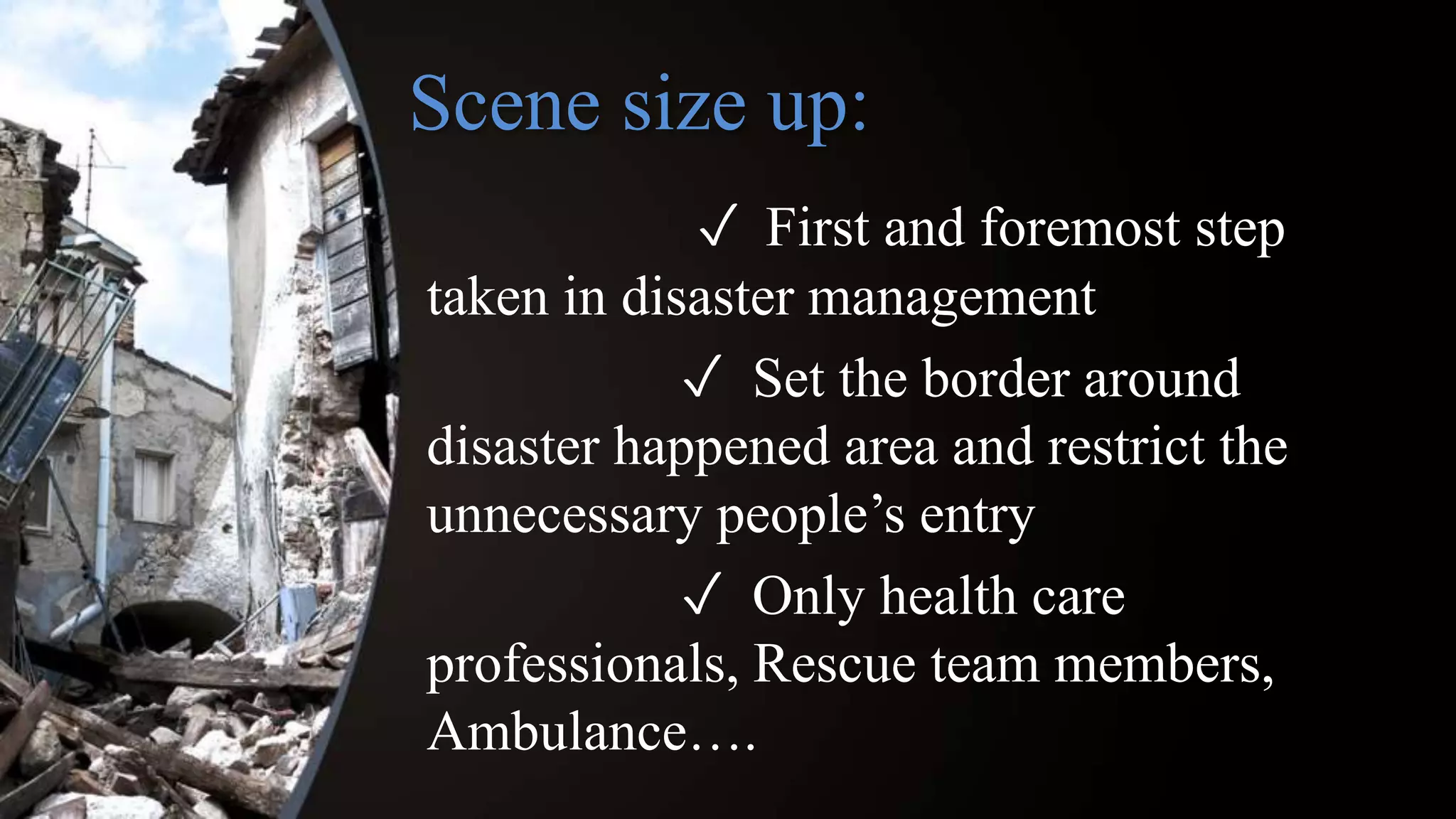 DISASTER MANAGEMENT SIMPLIFIED TRIAGE | PPTX