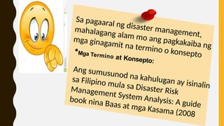 Ito ay Mga elemento ng Disaster Management | PPTX