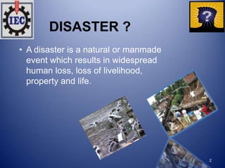 National Policy on Disaster management 2009 | PPT