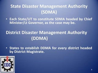 National Policy on Disaster management 2009 | PPT