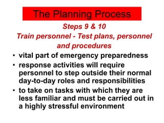 DISASTER MANAGEMENT 6-Emergency planning process.ppt | Medical Health