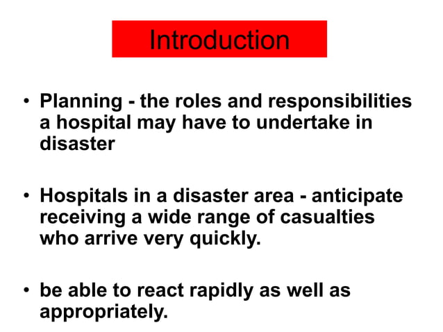 DISASTER MANAGEMENT 6-Emergency planning process.ppt | Medical Health