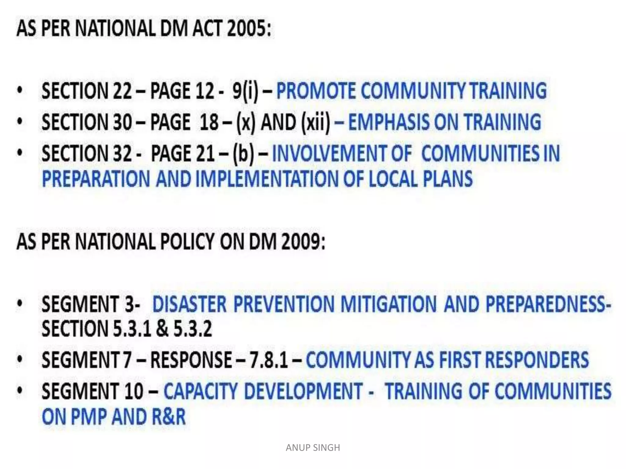 Disaster management act 2005 | PPTX