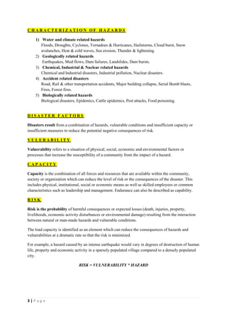 DISASTER MANAGEMENT | DOCX