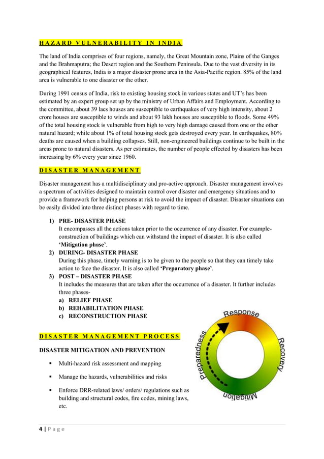 DISASTER MANAGEMENT | PDF