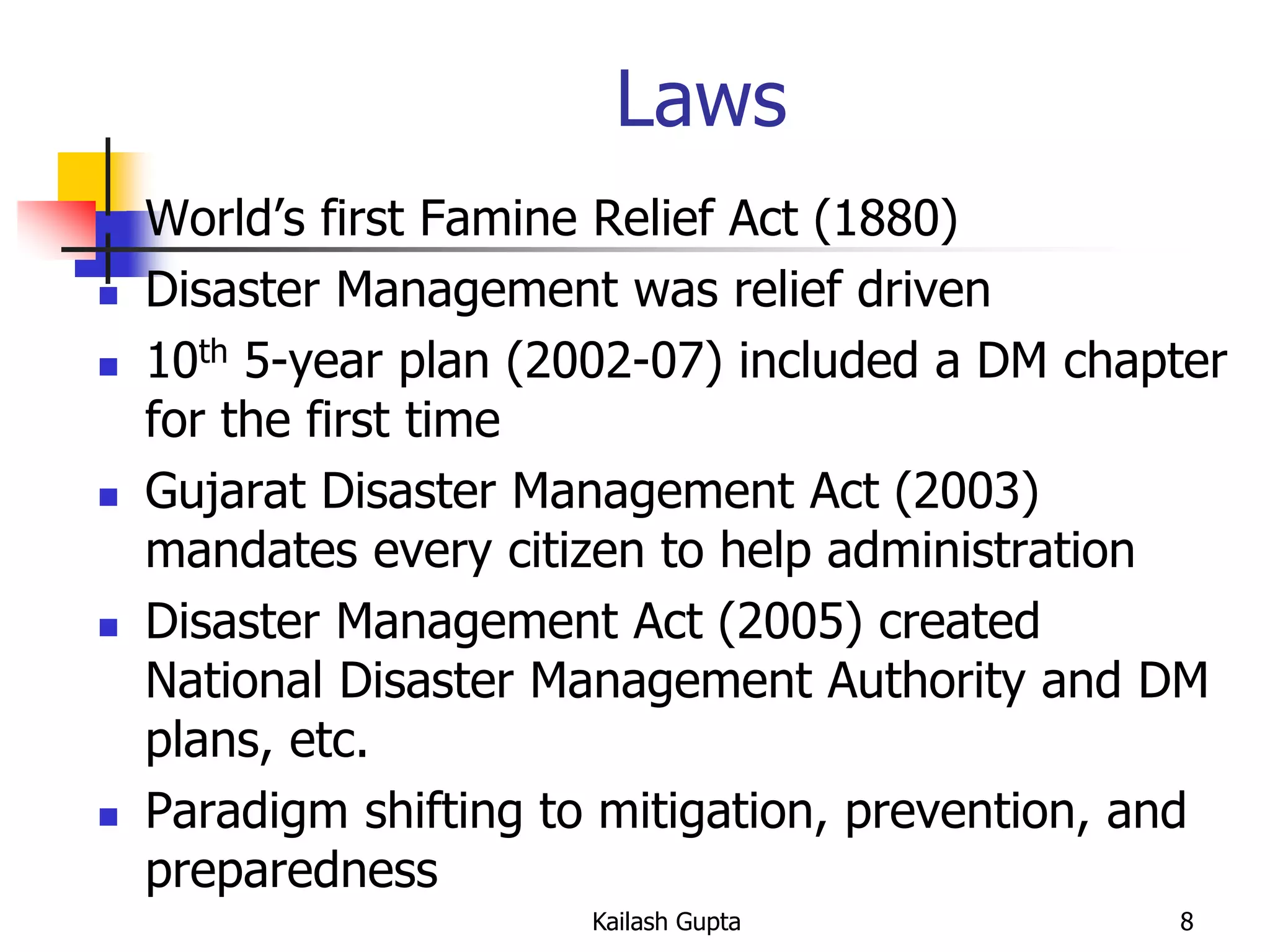 Disaster management and india | PPTX