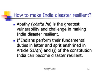 Disaster management and india | PPTX