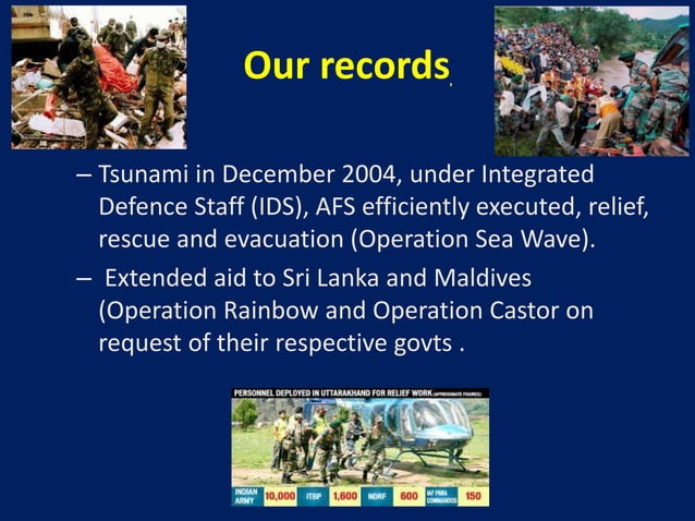 Disaster management armed forces isa | PPTX