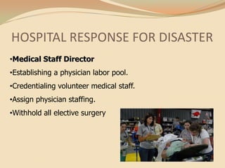 Disaster management at site and at hospital | PPTX