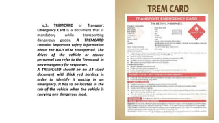 Hazpak What Is A Transport Emergency Card (TREM CARD)? When, 53% OFF