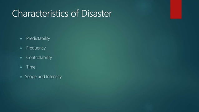 Disaster management class 2 | PPTX