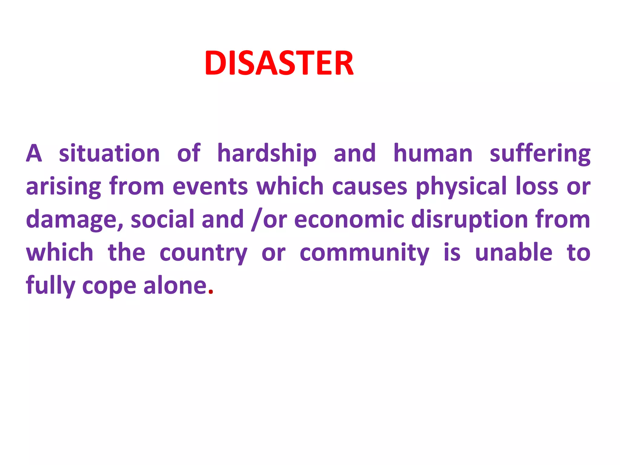 Disaster management concept | PPT