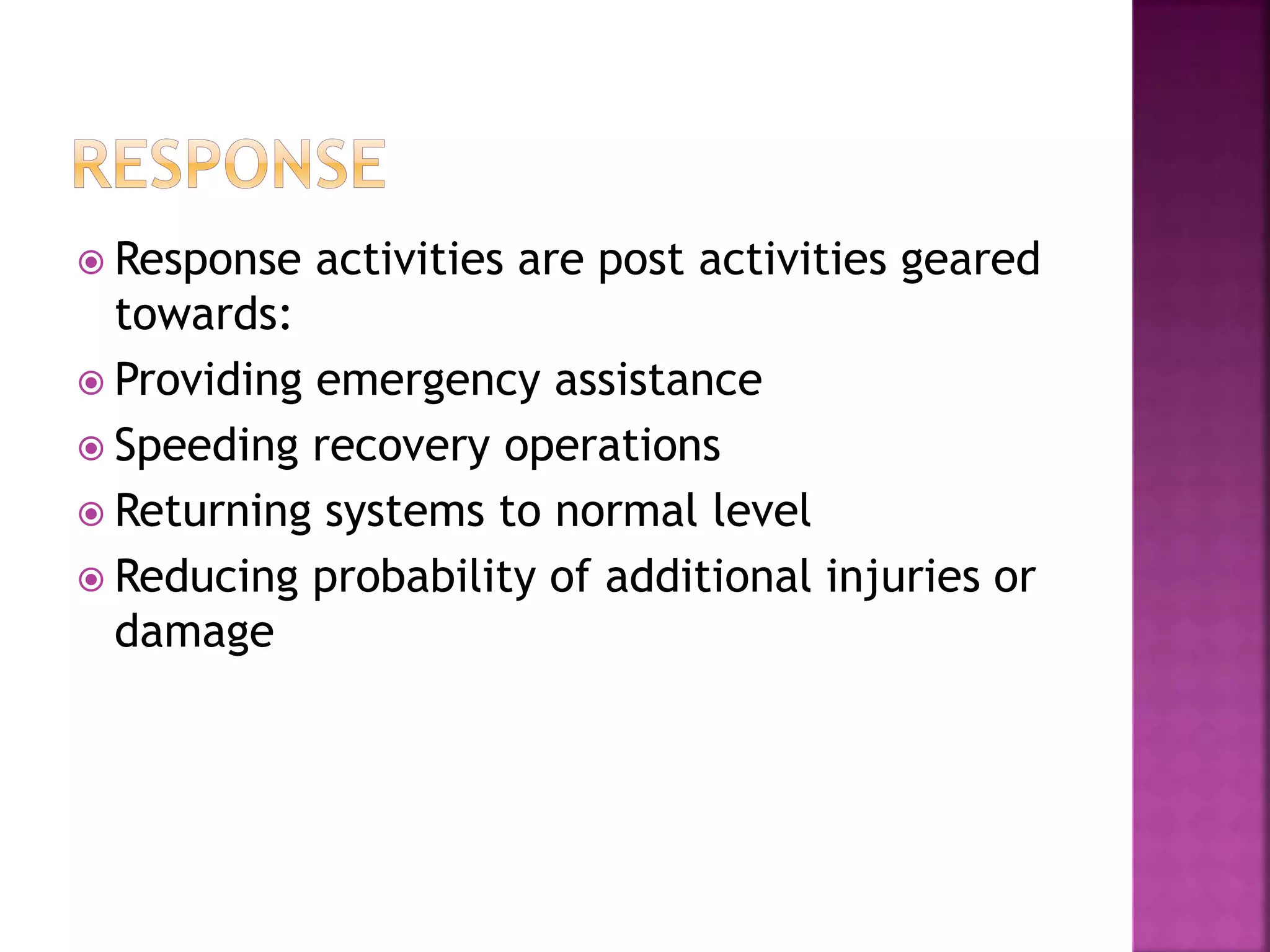 Disaster management cycle | PPTX