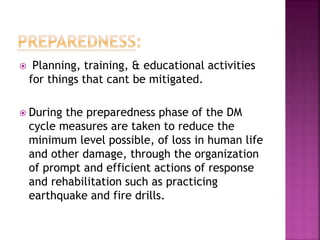 Disaster management cycle | PPTX